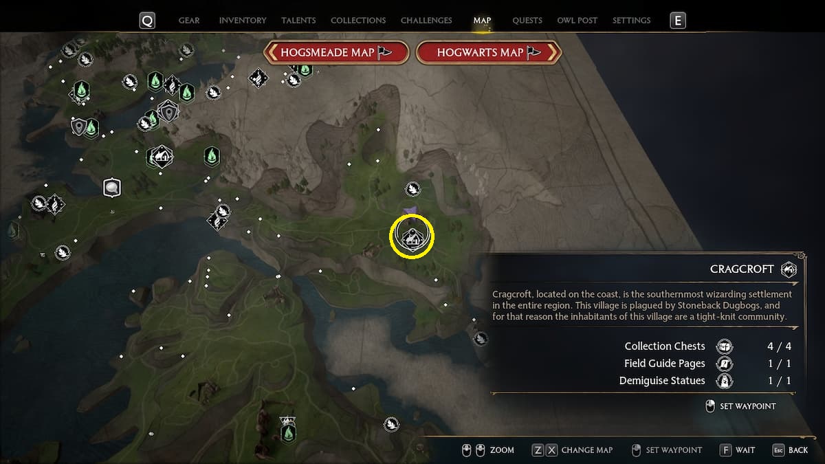 All Cragcroft Collection Chests, Field Guide Pages, and Demiguise ...