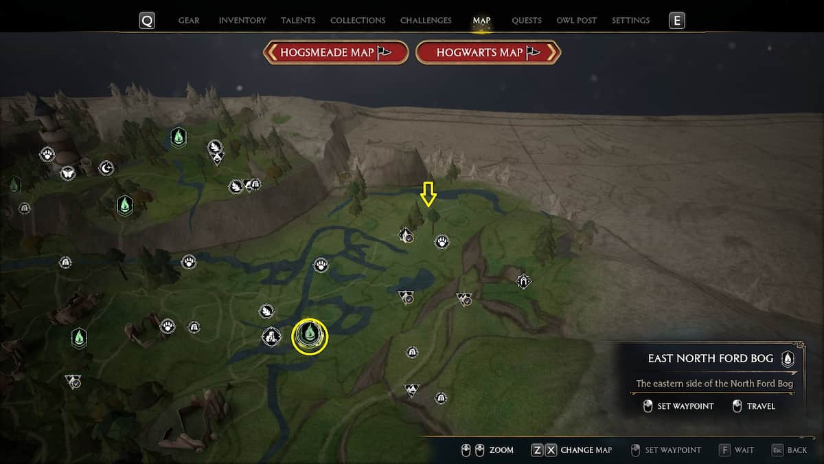 All North Ford Bog Field Guide Page Locations in Hogwarts Legacy | Pro ...