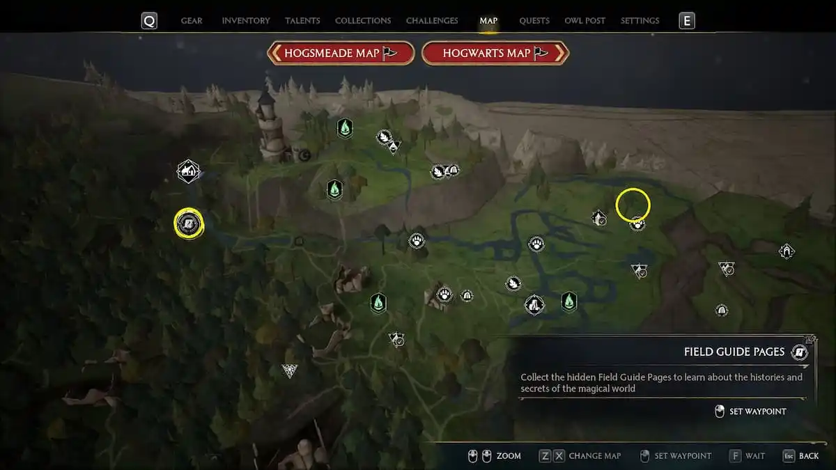 All North Ford Bog Field Guide Page Locations in Hogwarts Legacy | Pro Game Guides