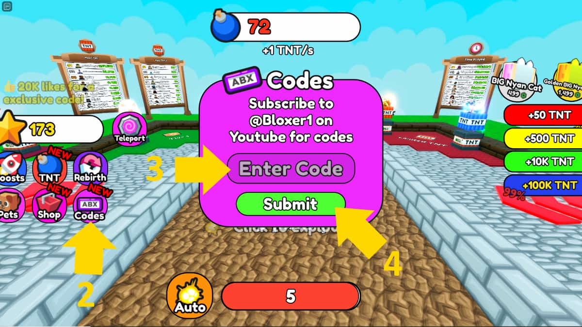 +1 TNT Every Second Codes | Pro Game Guides