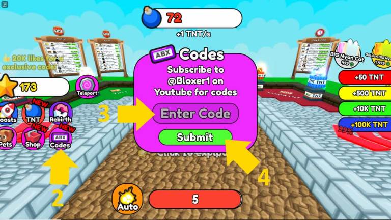 +1 TNT Every Second Codes | Pro Game Guides