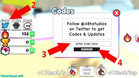 +1 Heat Every Second Codes | Pro Game Guides