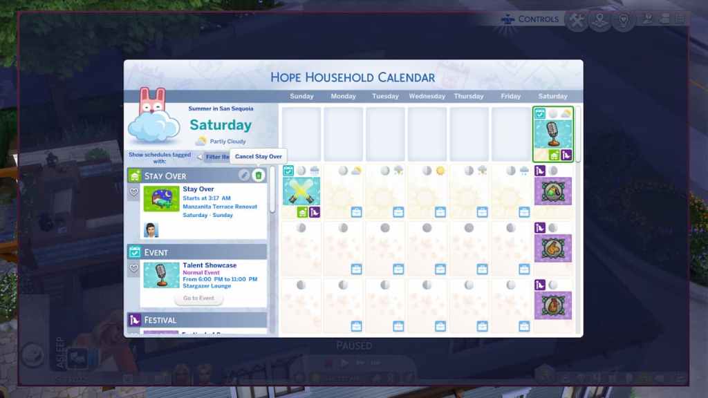 How to Start and End a Stay-Over in Sims 4