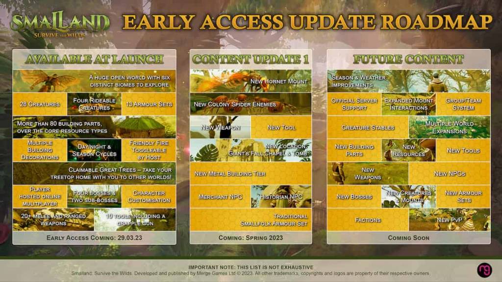Smalland Survive the Wilds Update Roadmap: New insects, weapons, biomes ...