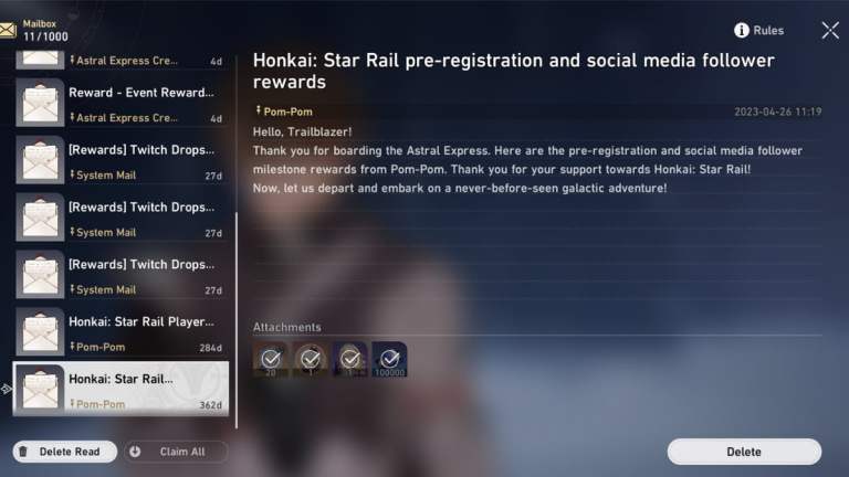 How to get 80 pulls for free in Honkai Star Rail | Pro Game Guides