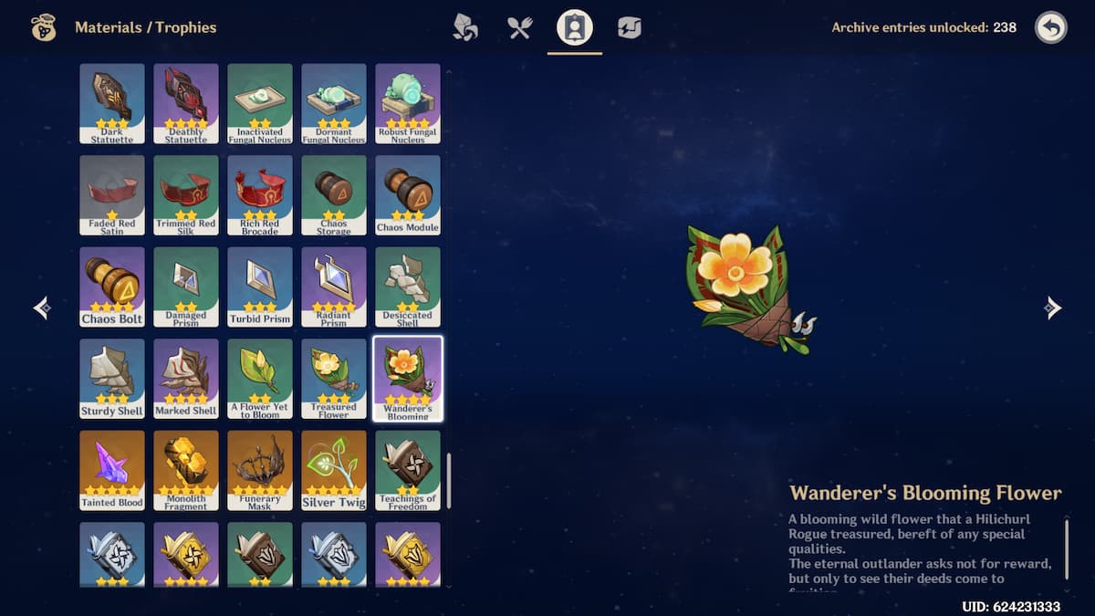 How to get A Flower Yet to Bloom, Treasured Flowers, and Wanderer's ...