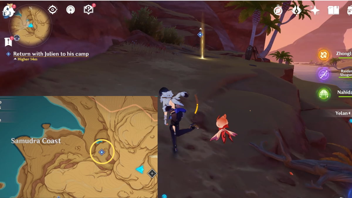 Genshin Impact An Artist Adrift World Quest (Day 1) guide | Pro Game Guides