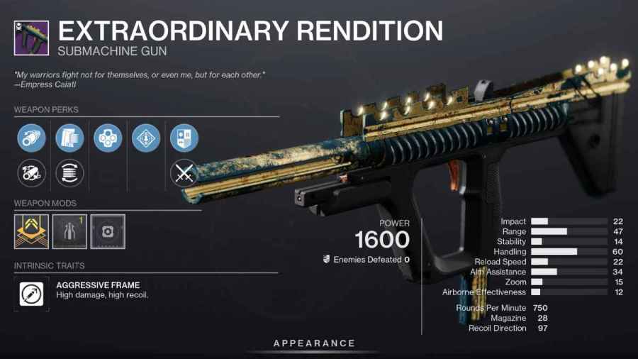How to get Extraordinary Rendition and its God Roll in Destiny 2 | Pro ...