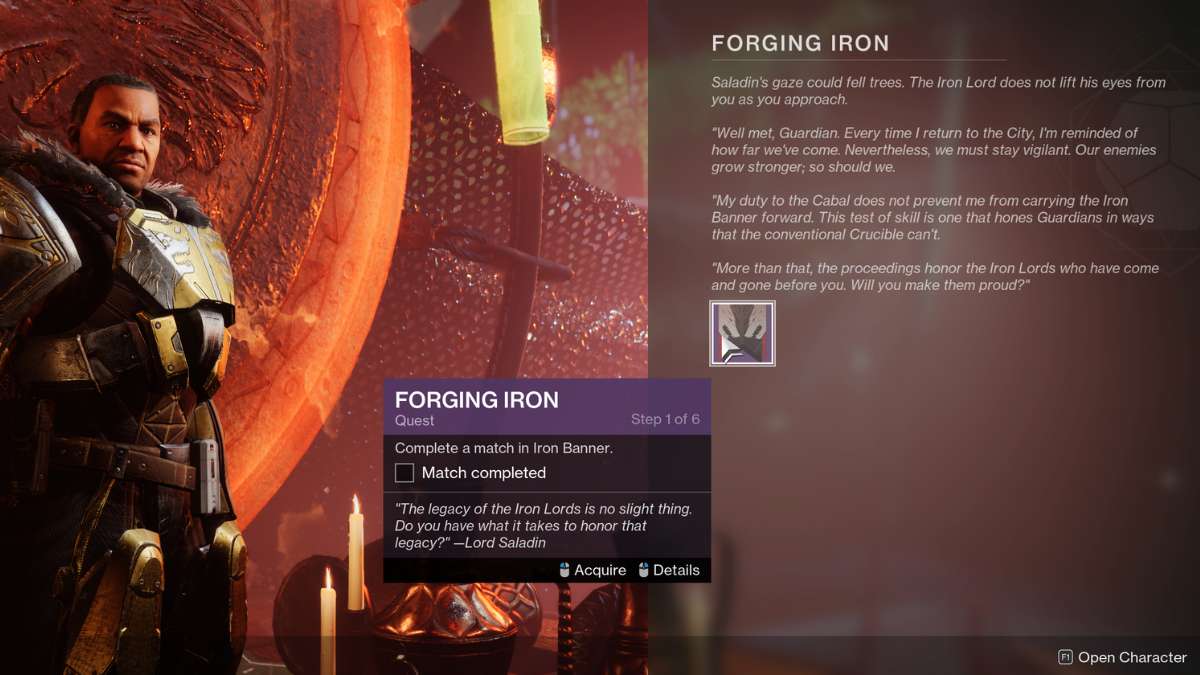 Destiny 2: Forging Iron quest walkthrough (Season 20, Season of ...