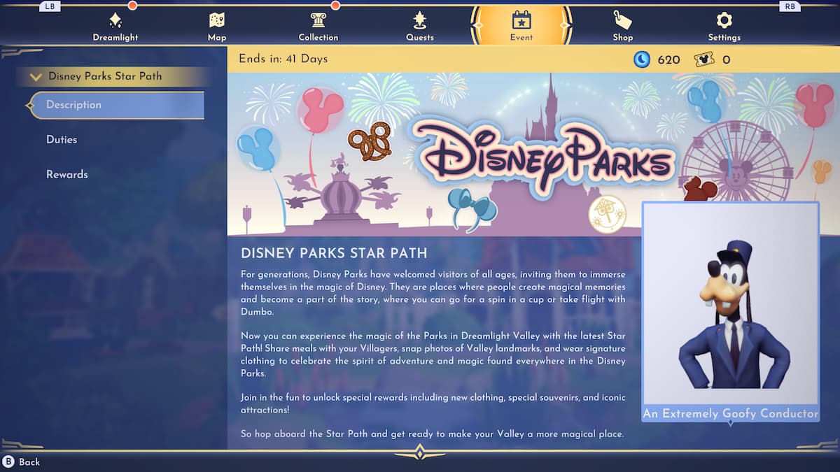 Disney Dreamlight Valley: Disney Parks Star Path - All Rewards & How to ...