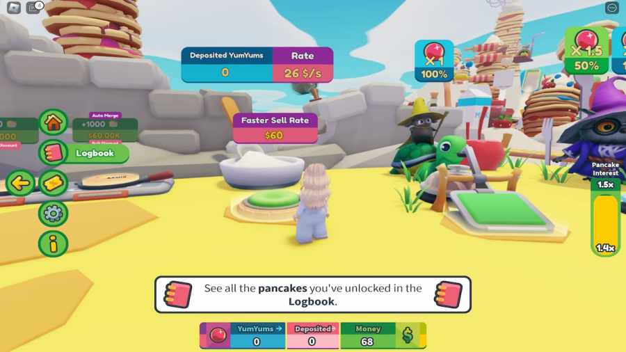 How to make money and pancakes fast in Roblox Pancake Empire Tower ...
