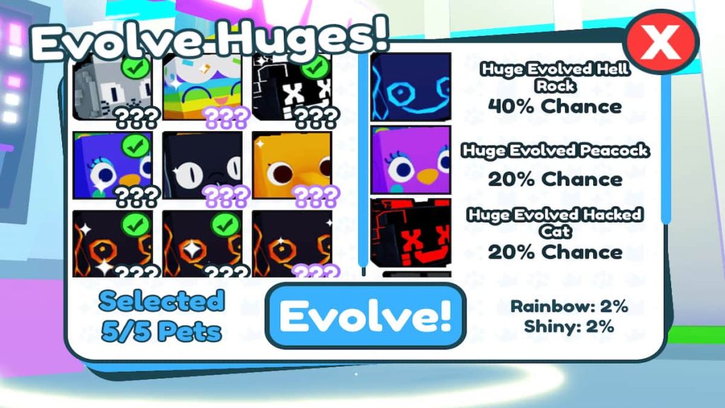 How to use the Evolve Machine in Pet Simulator X - Roblox | Pro Game Guides