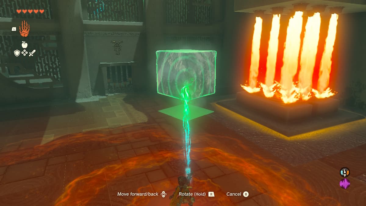 How to clear Kiuyoyou Shrine (Fire and Ice) in Zelda Tears of the ...