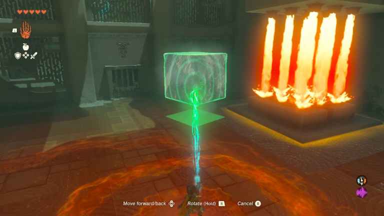 How to clear Kiuyoyou Shrine (Fire and Ice) in Zelda Tears of the ...