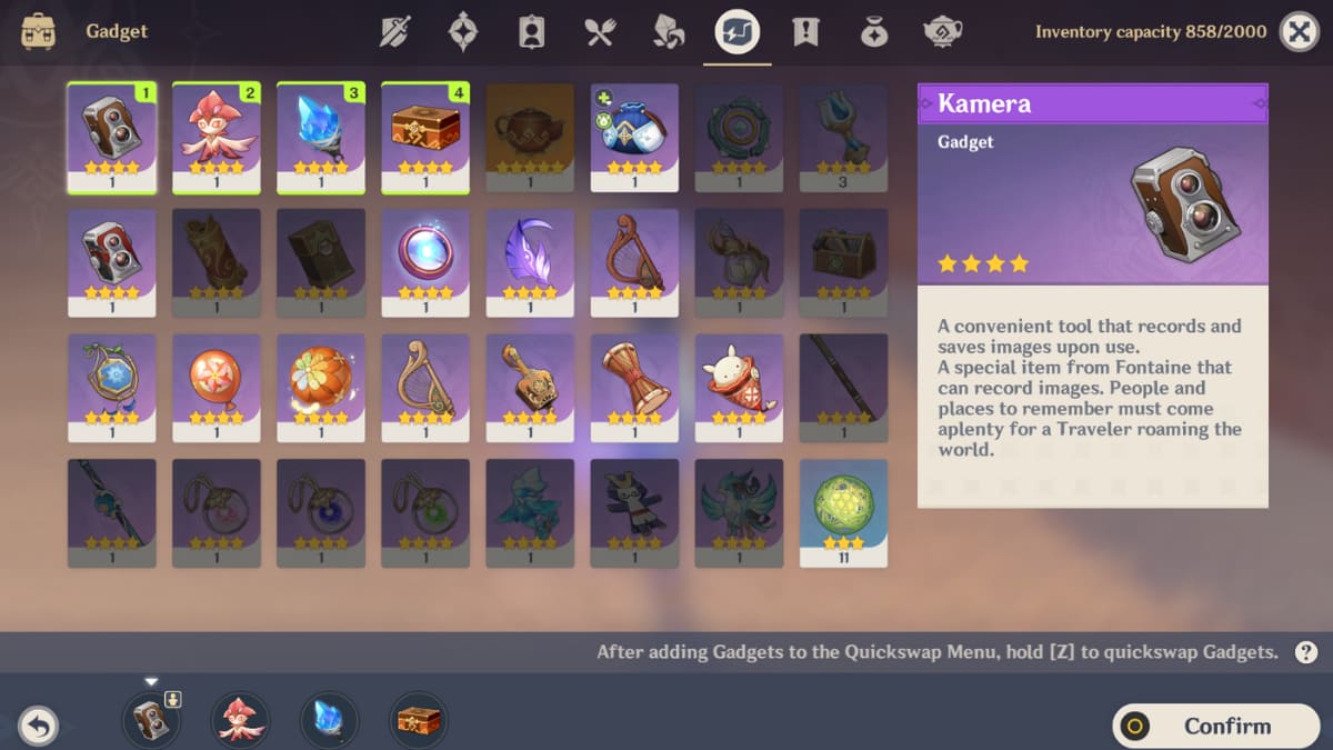 How to use the Gadget Quick Swap shortcut in Genshin Impact | Pro Game ...