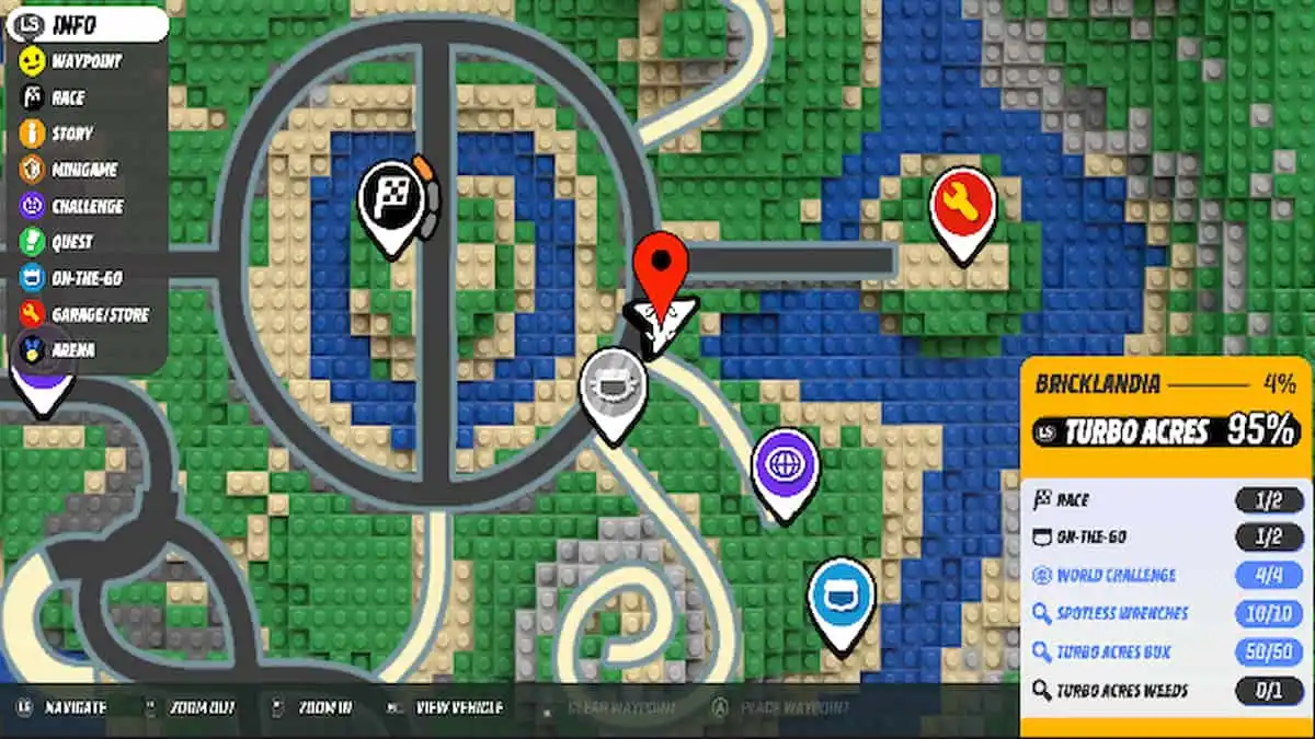 Where to clear Turbo Acres Weeds in Lego 2K Drive | Pro Game Guides