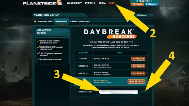 PlanetSide 2 Codes | Pro Game Guides