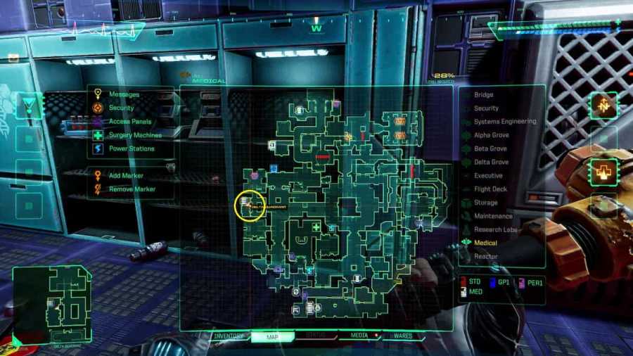 Guns to get early in System Shock (Map Locations) - Pro Game Guides