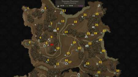 Wartales – Full Vertruse Province Region Map & Locations Guide - Pro ...