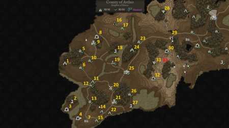 Wartales – Full County of Arthes Region Map & Locations Guide - Pro ...