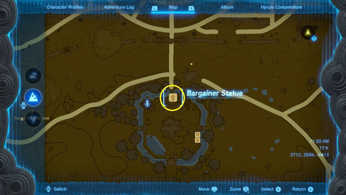 All Bargainer Statue Locations (Map) in Zelda TotK (Tears of the ...
