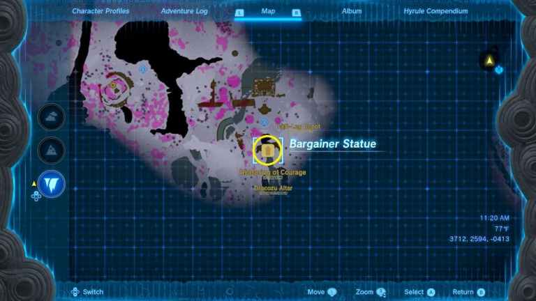 All Bargainer Statue Locations (Map) in Zelda TotK (Tears of the ...