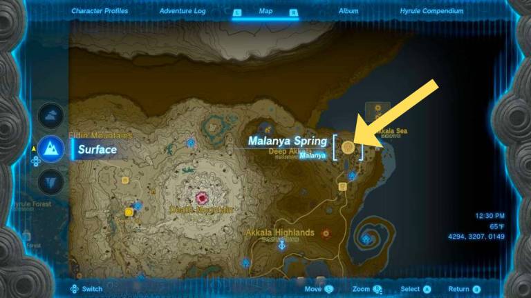 Where to find the Horse God Fountain in TotK - Zelda Tears of the ...