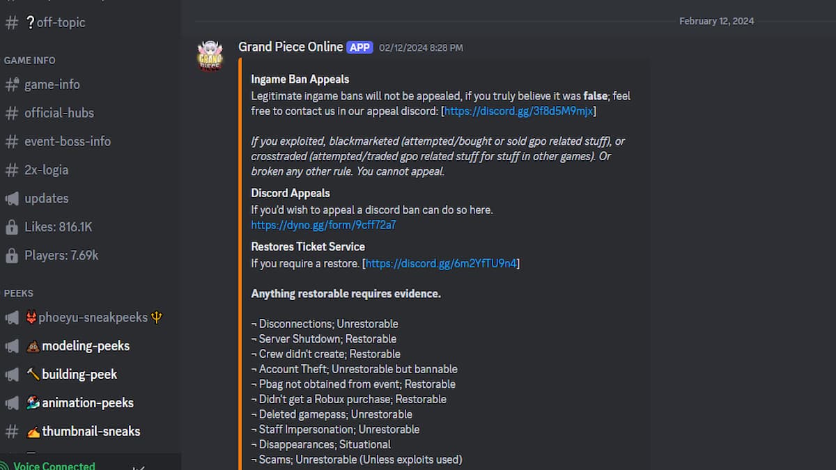 Grand Piece Online (GPO) Discord, Trello, and Twitter Links | Pro Game ...