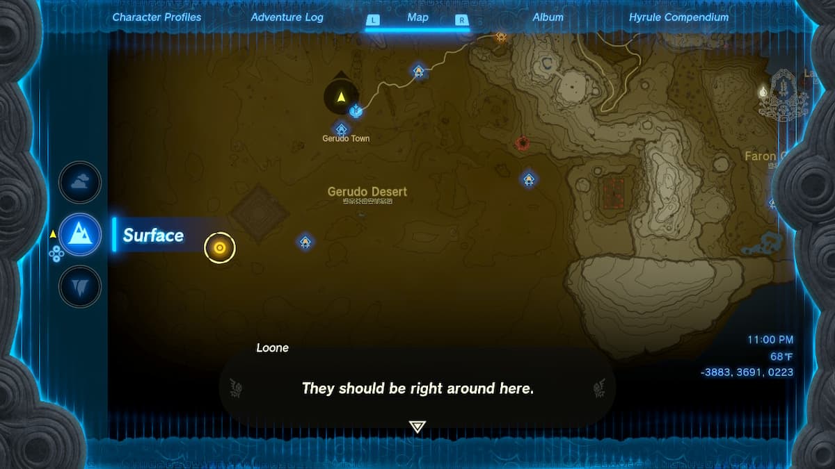 Where to find the Gerduo Great Skeleton in TOTK - Zelda Tears of the ...