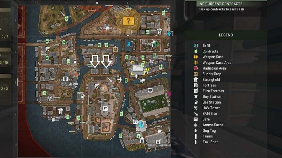 Bike Parking Key - DMZ (Map Locations) | Pro Game Guides