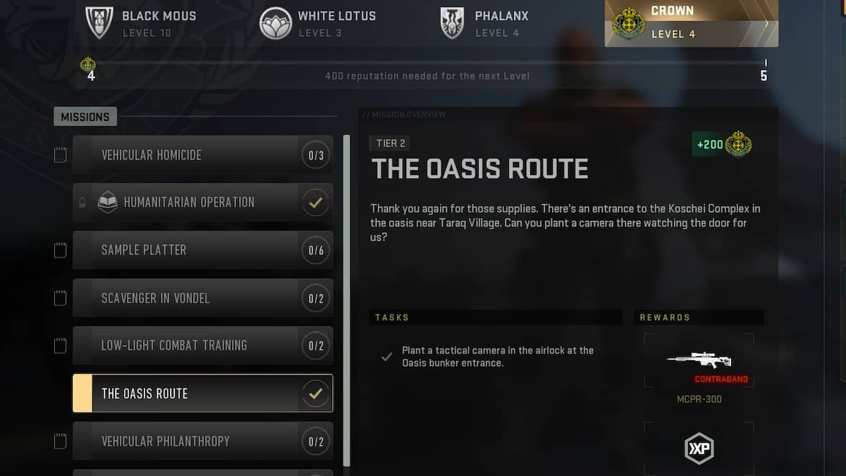 DMZ Oasis Route Mission Guide | Pro Game Guides