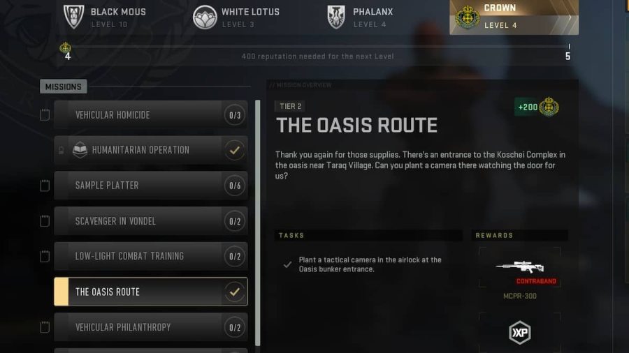 Dmz Oasis Route Mission Guide Pro Game Guides