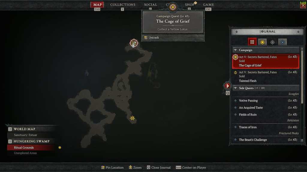 How to get Queen Maggot Ichor & Yellow Lotus in Diablo 4 (The Cage of ...