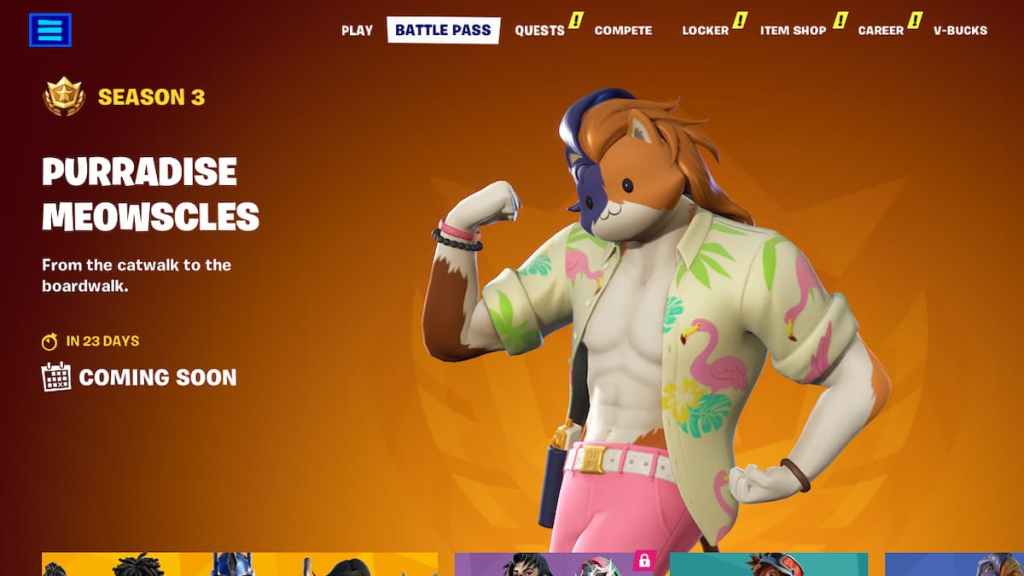 How to get the Purradise Meowscles skin in Fortnite | Pro Game Guides