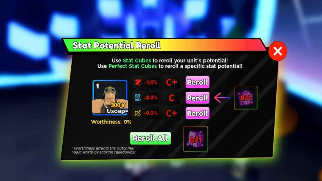 How To Reroll Stats In Anime Adventures Roblox Pro Game Guides