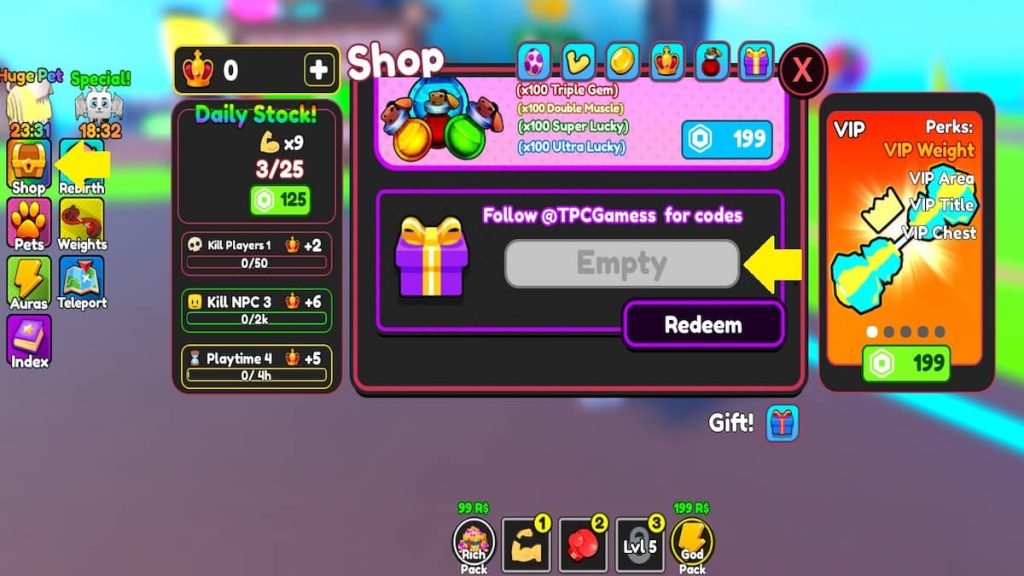 Strong Muscle Simulator 2 Codes | Pro Game Guides