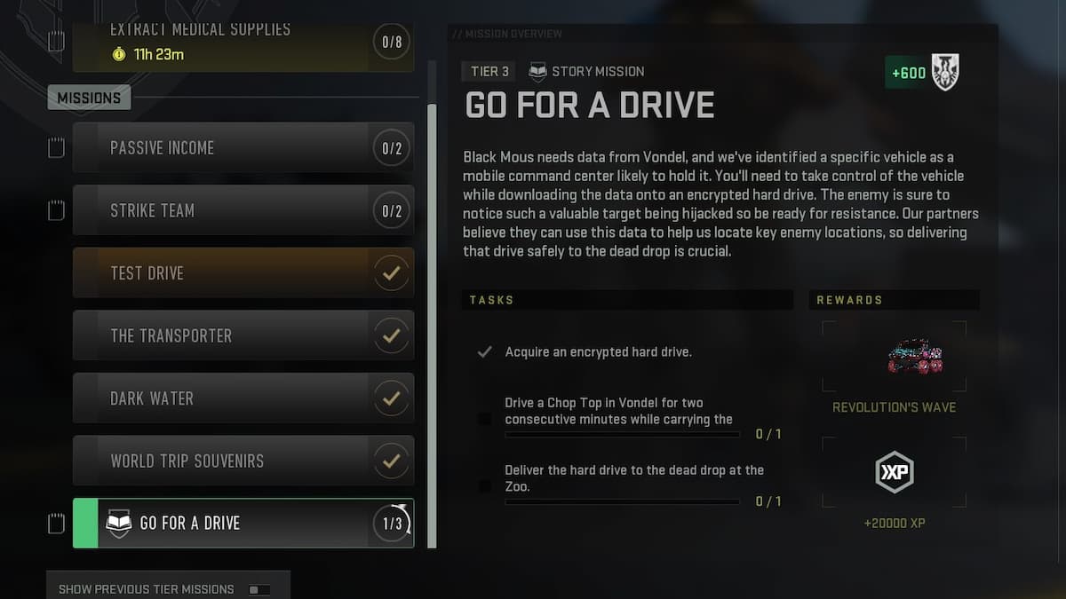 DMZ Go for a Drive Phalanx Mission - Hard Drive Locations (Map) | Pro ...