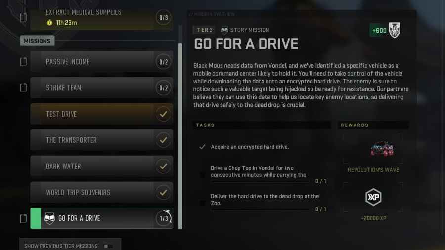 DMZ Go for a Drive Phalanx Mission - Hard Drive Locations (Map) | Pro ...