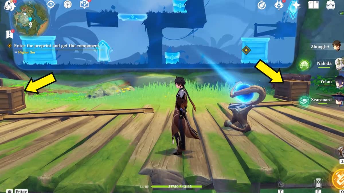 How to Enter the Preprint and get the component in Genshin Impact | Pro ...