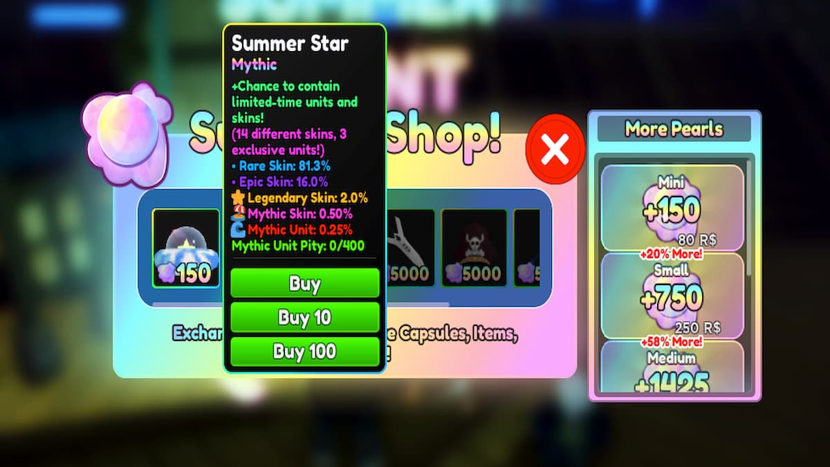 All Summer Skins in Anime Adventures - Roblox | Pro Game Guides