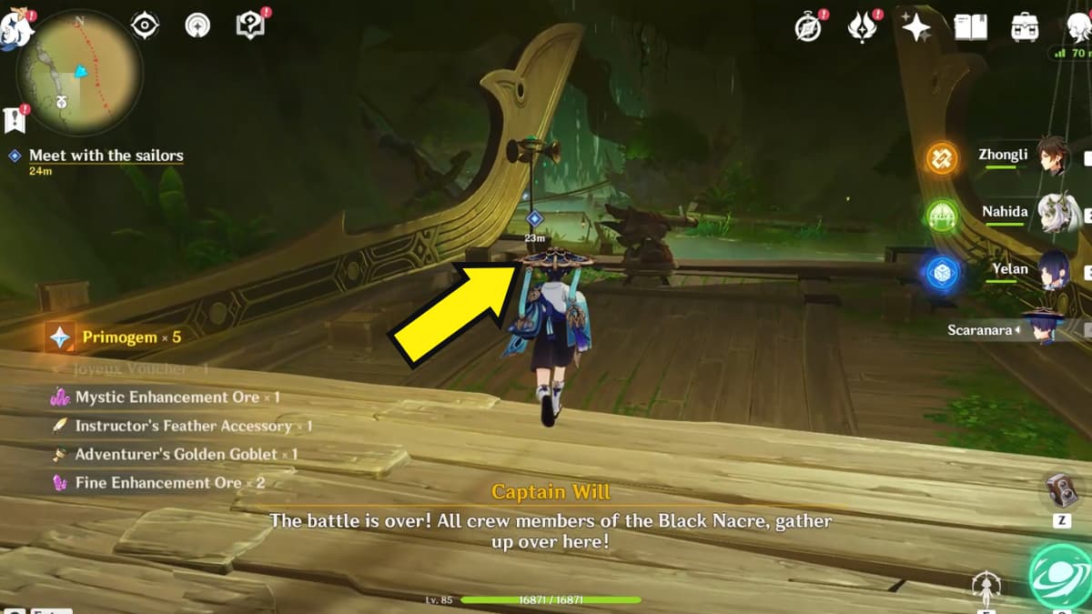 Genshin Impact The Black Nacre and the All-Devouring Kraken World Quest ...