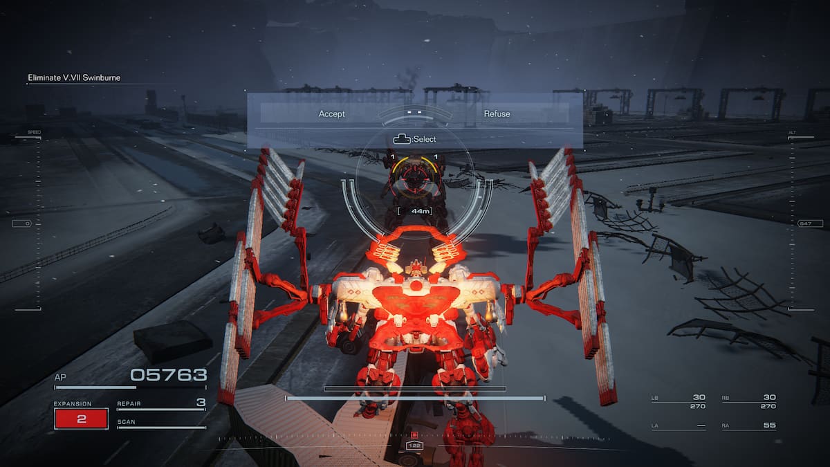 How to get the Armored Core 6 Eliminate V.VII Swinburne Combat Log ...