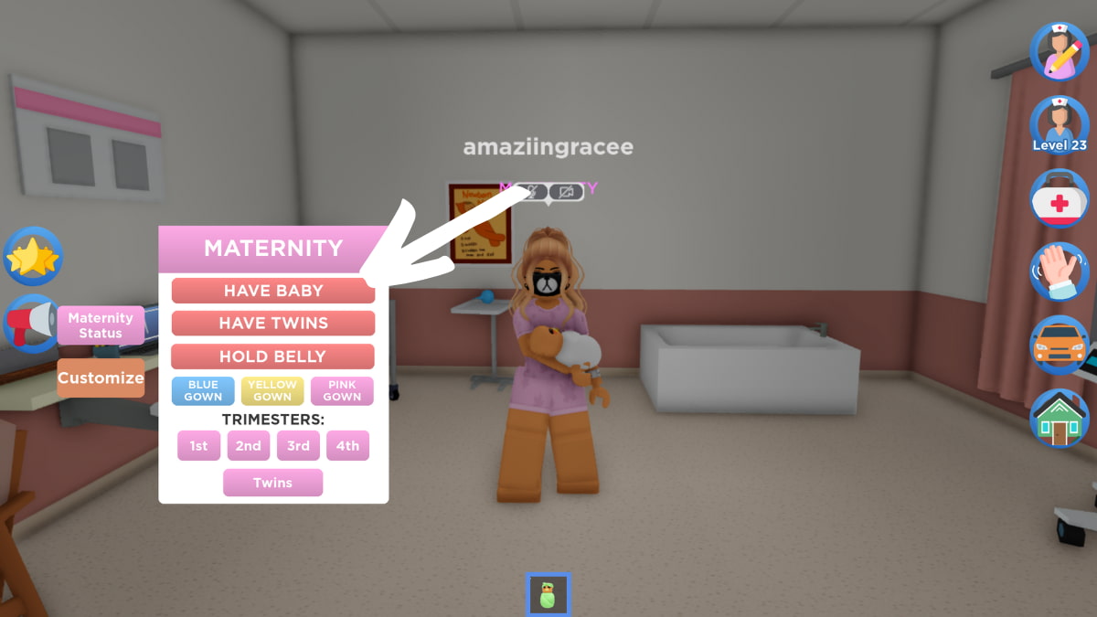 How to become pregnant in Maple Hospital - Roblox | Pro Game Guides