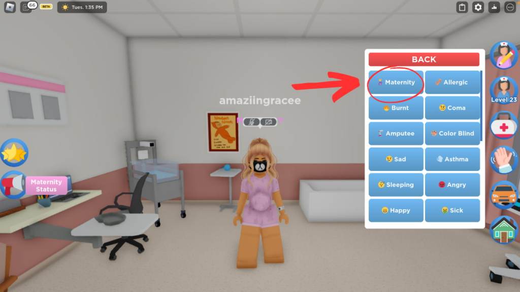 How to become pregnant in Maple Hospital - Roblox | Pro Game Guides