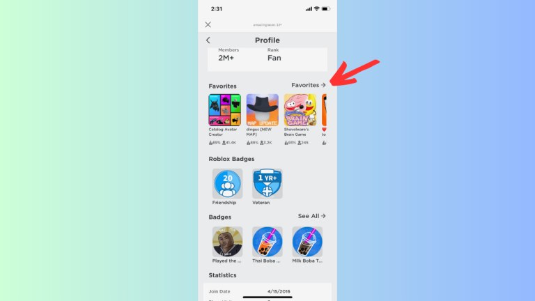 How to see favorites on Roblox mobile | Pro Game Guides