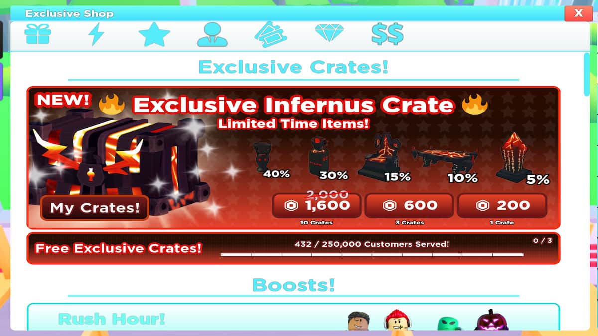 How to get an Infernus Crate in My Restaurant and what it offers ...