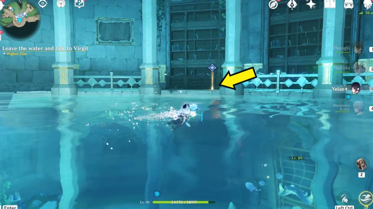 Fontaine Ancient Key Location - Aqueous Tidemarks Genshin Impact Quest ...