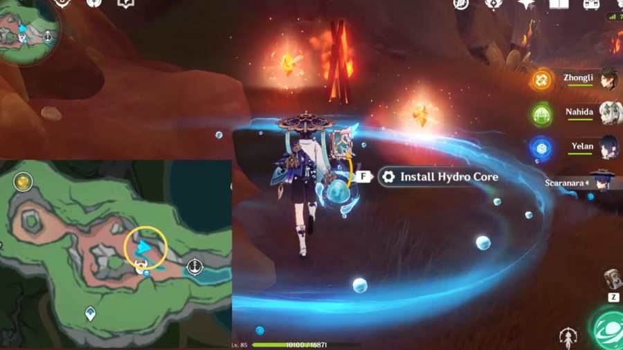 Genshin Impact Beryl Region Elynas boiling lake puzzle guide (Precious ...