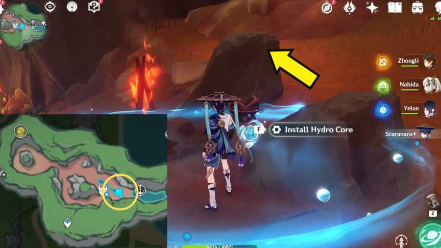 Genshin Impact Beryl Region Elynas boiling lake puzzle guide (Precious ...