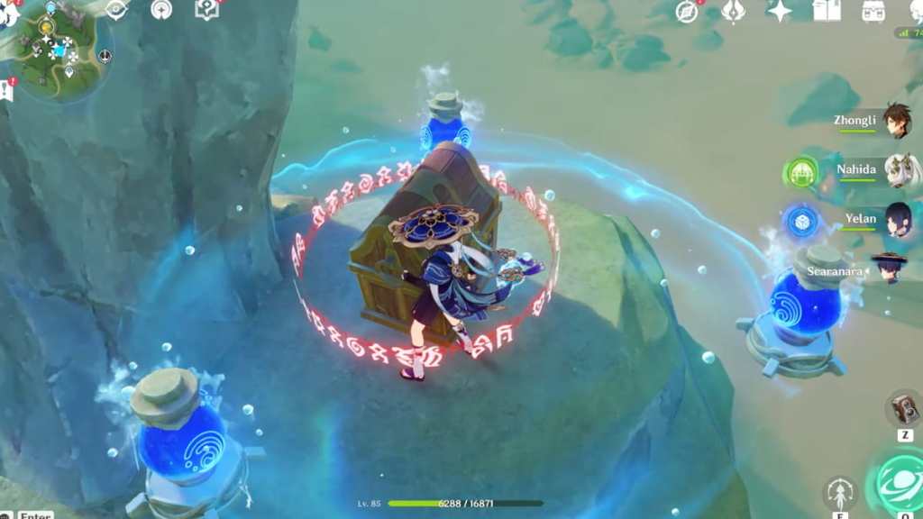 Genshin Impact Beryl Region Elynas Boiling Lake Puzzle Guide Precious